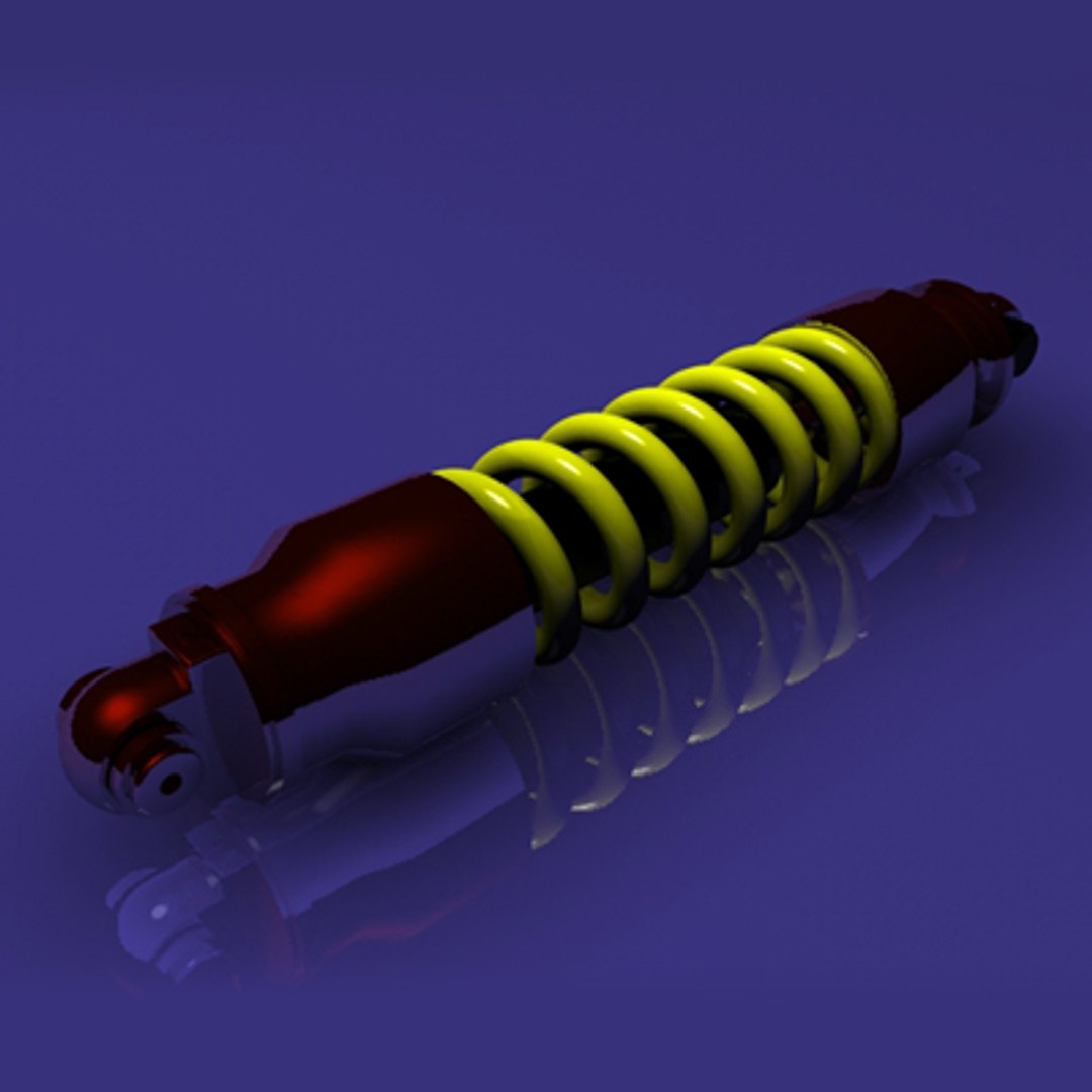 3d shock absorber model