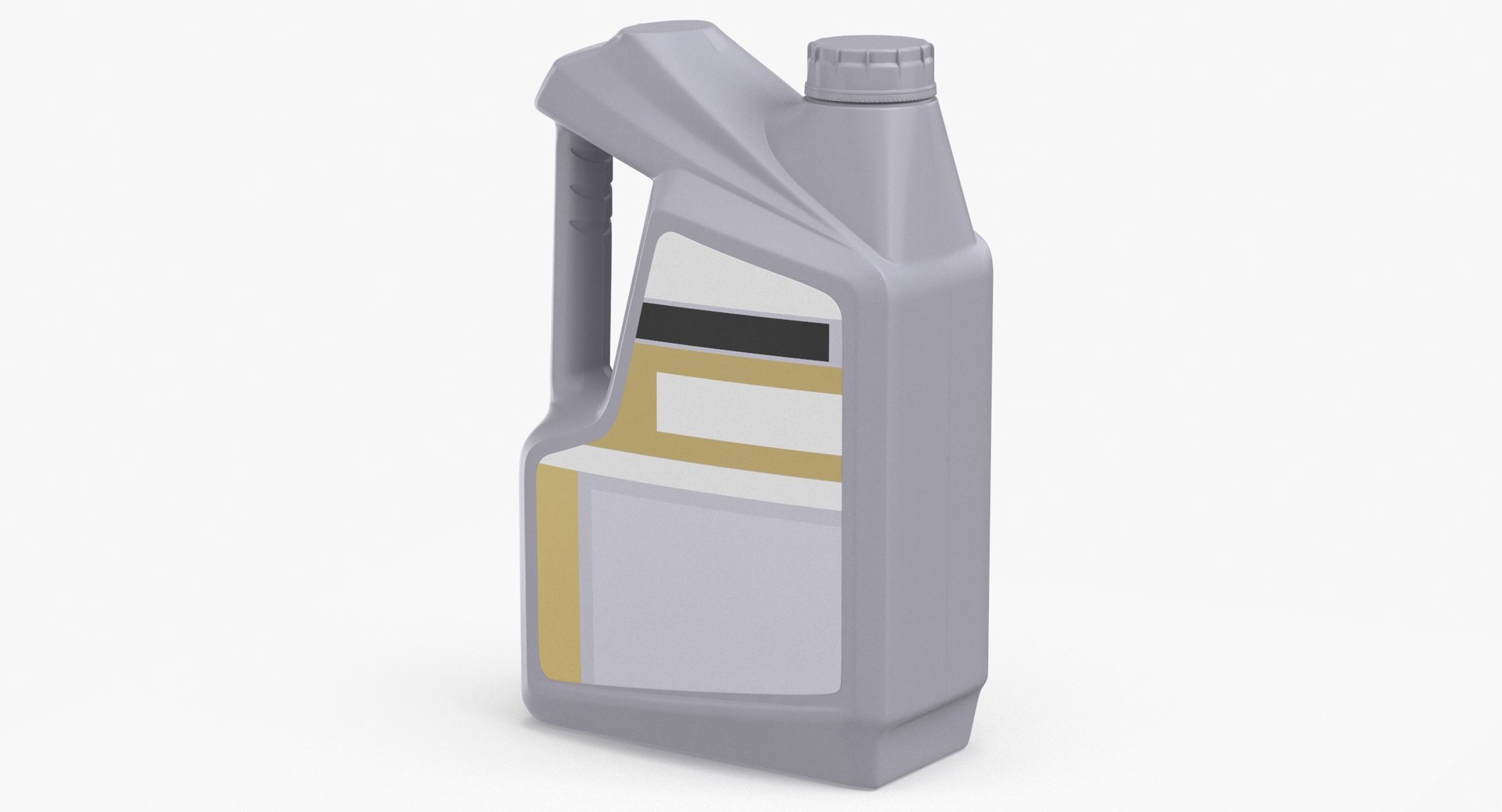 Automotive Fluids Type 02 Blank Generic Label Clean and Ditry 3D model ...