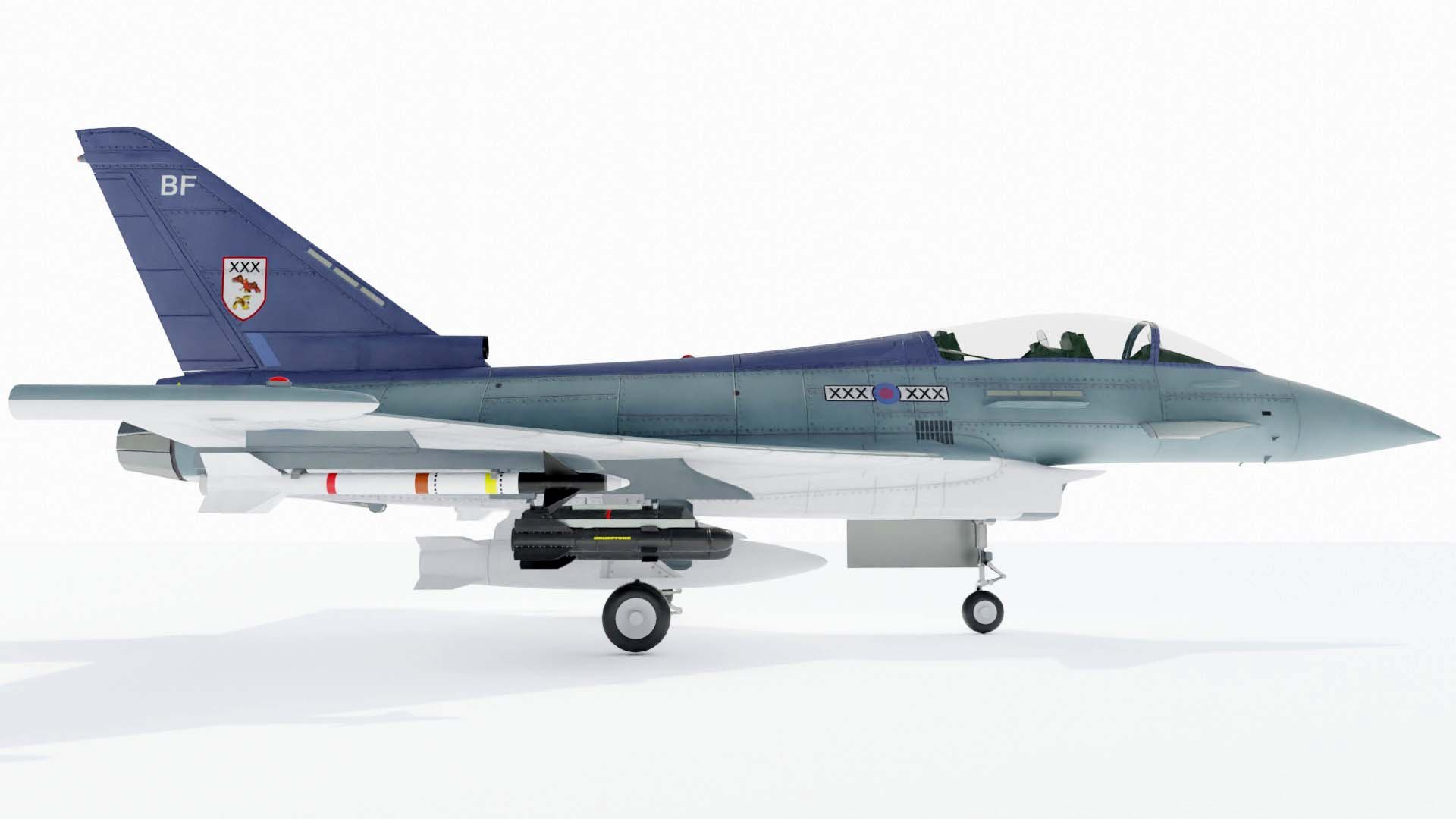 3d Eurofighter Typhoon Fighter 2000