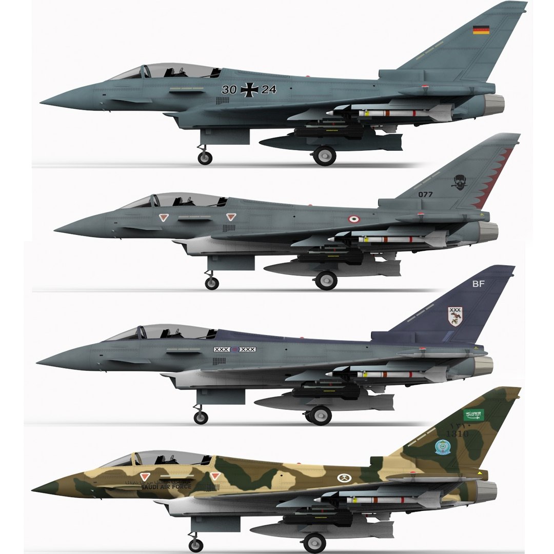 3d Eurofighter Typhoon Fighter 2000