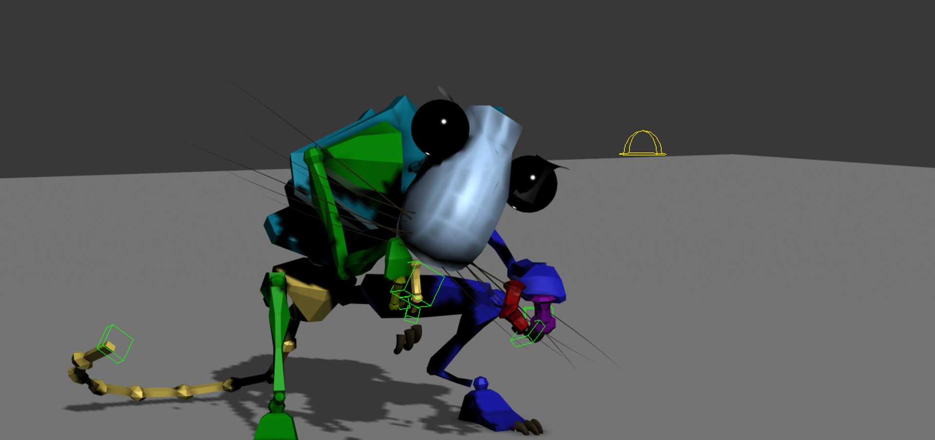 Mouse Hair Fur 3d Model