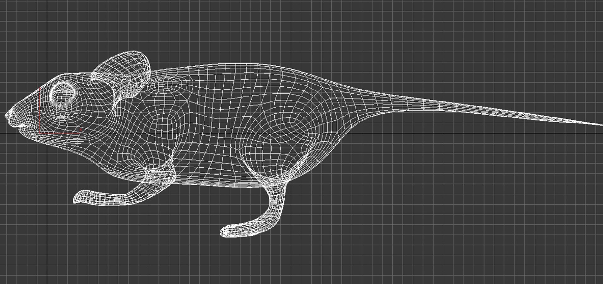 Mouse Hair Fur 3d Model