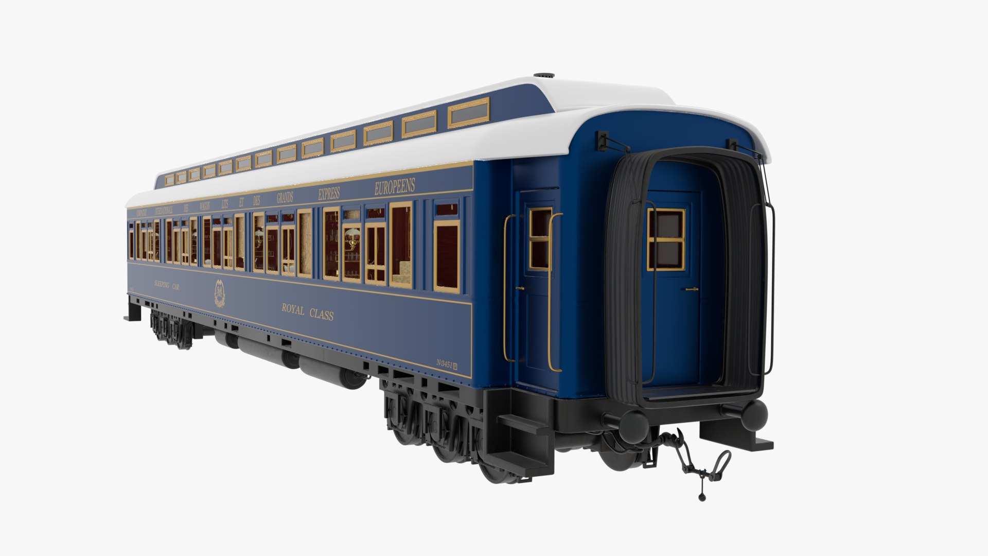 Sleeping Car Orient Express 3D - TurboSquid 1732034