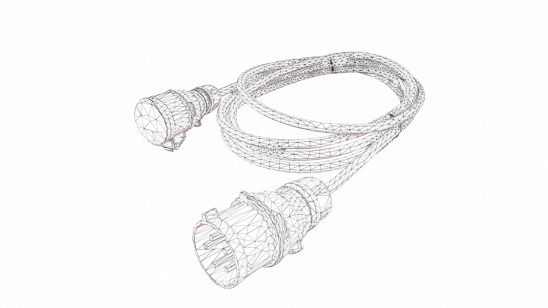 Power Cable 3D Model - TurboSquid 2442624