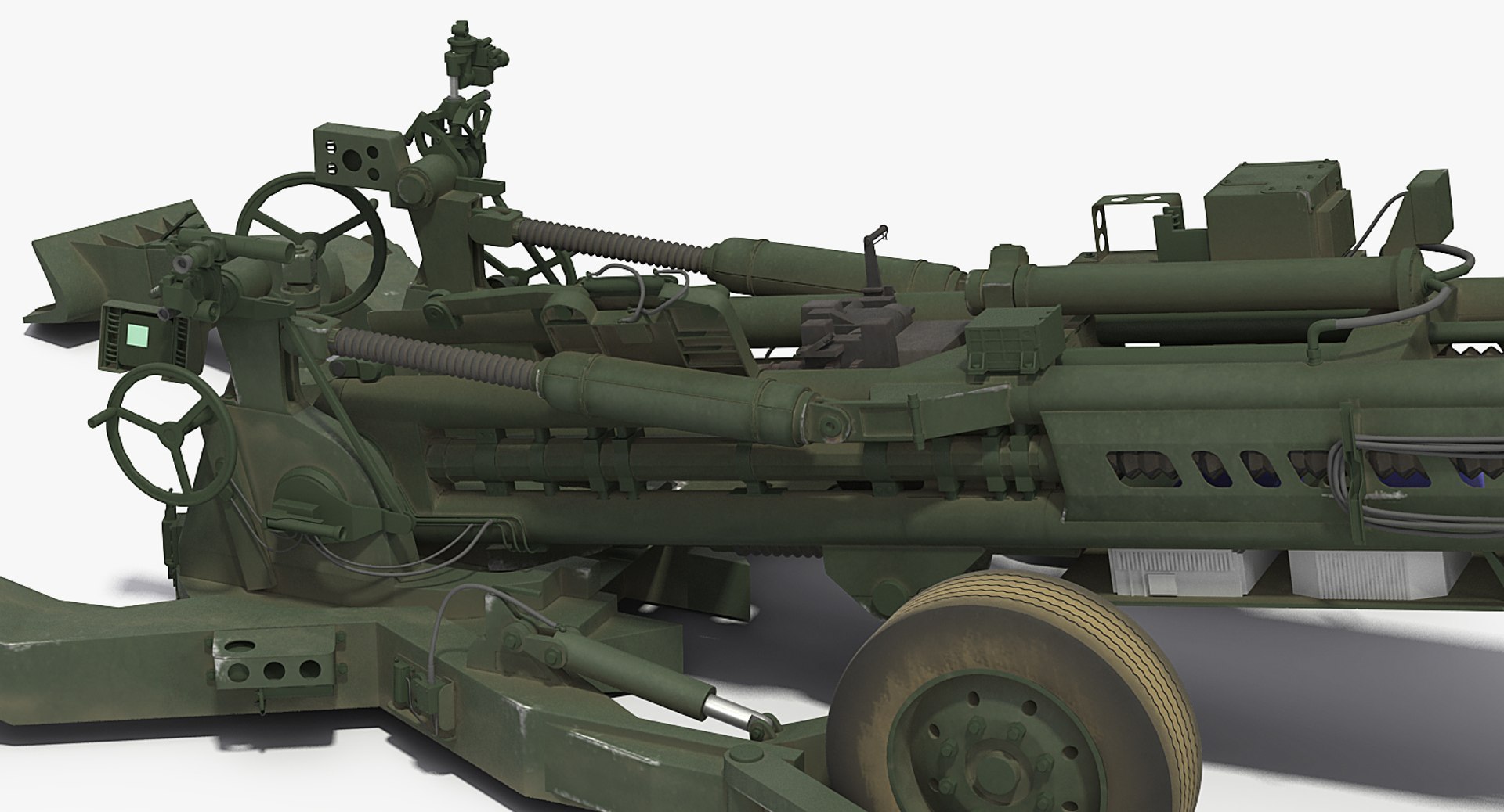 3D m777 howitzer 155mm battle - TurboSquid 1311939