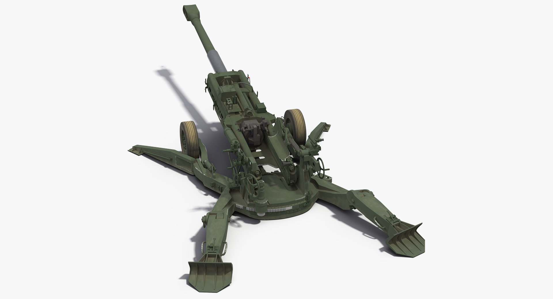 3D M777 Howitzer 155mm Battle - TurboSquid 1311939