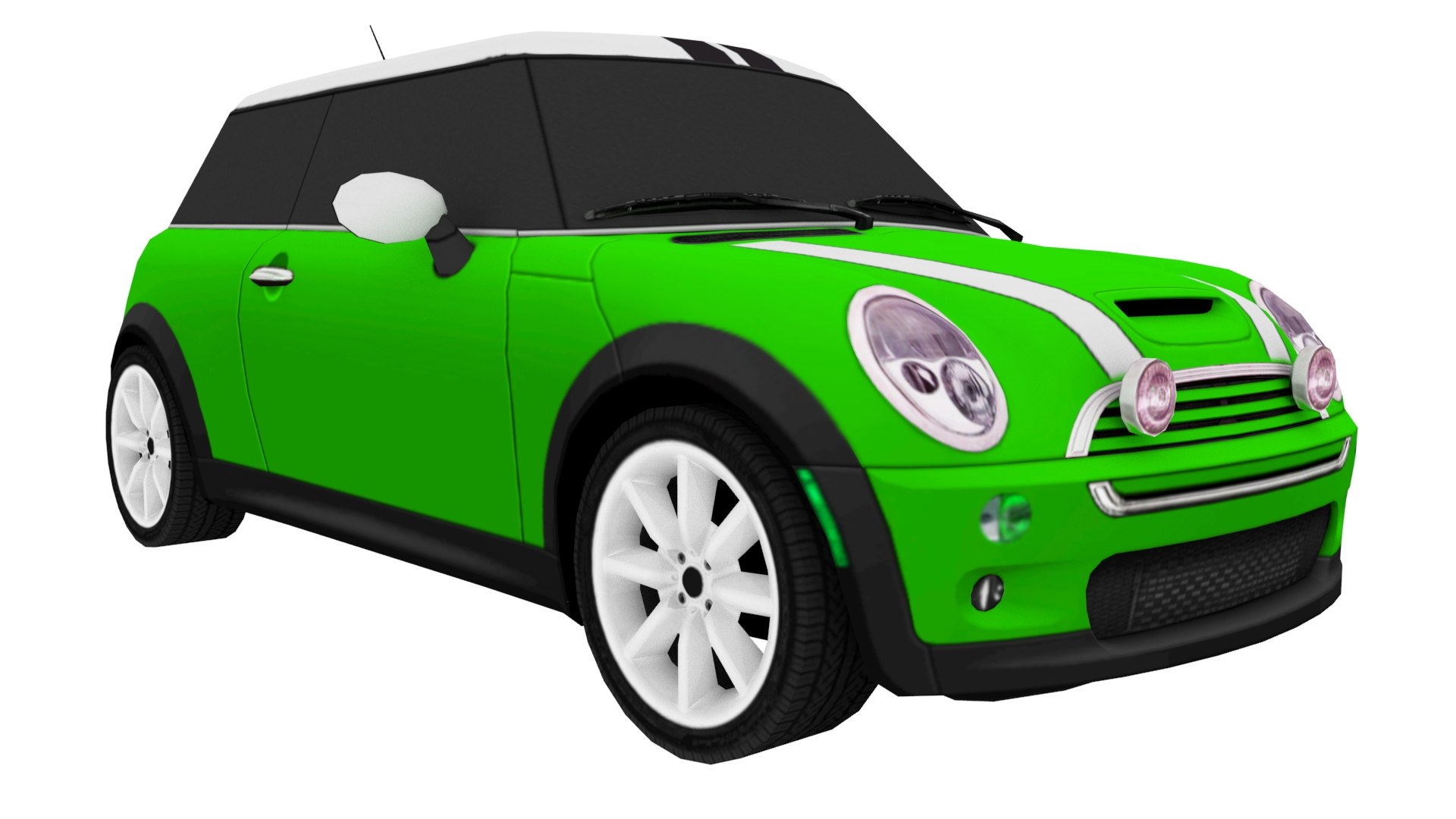 Mini Cooper S Automodell Low Poly 3D-Modell - TurboSquid 2236109