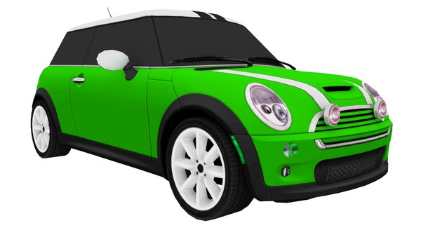 modelo 3d Modelo de coche Mini Cooper S Low poli - TurboSquid 2236109