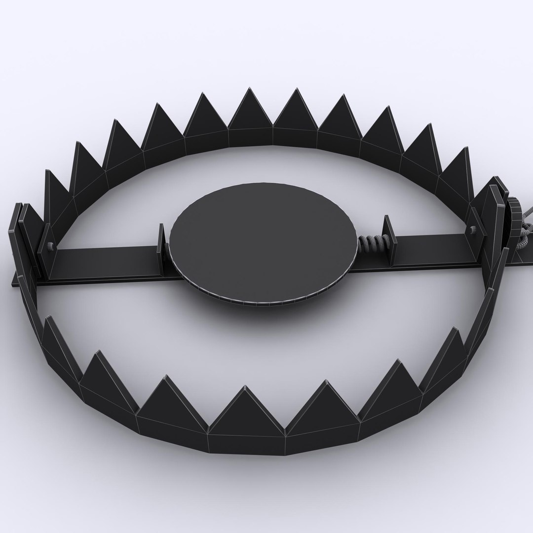 3d Animal Trap Metal Model