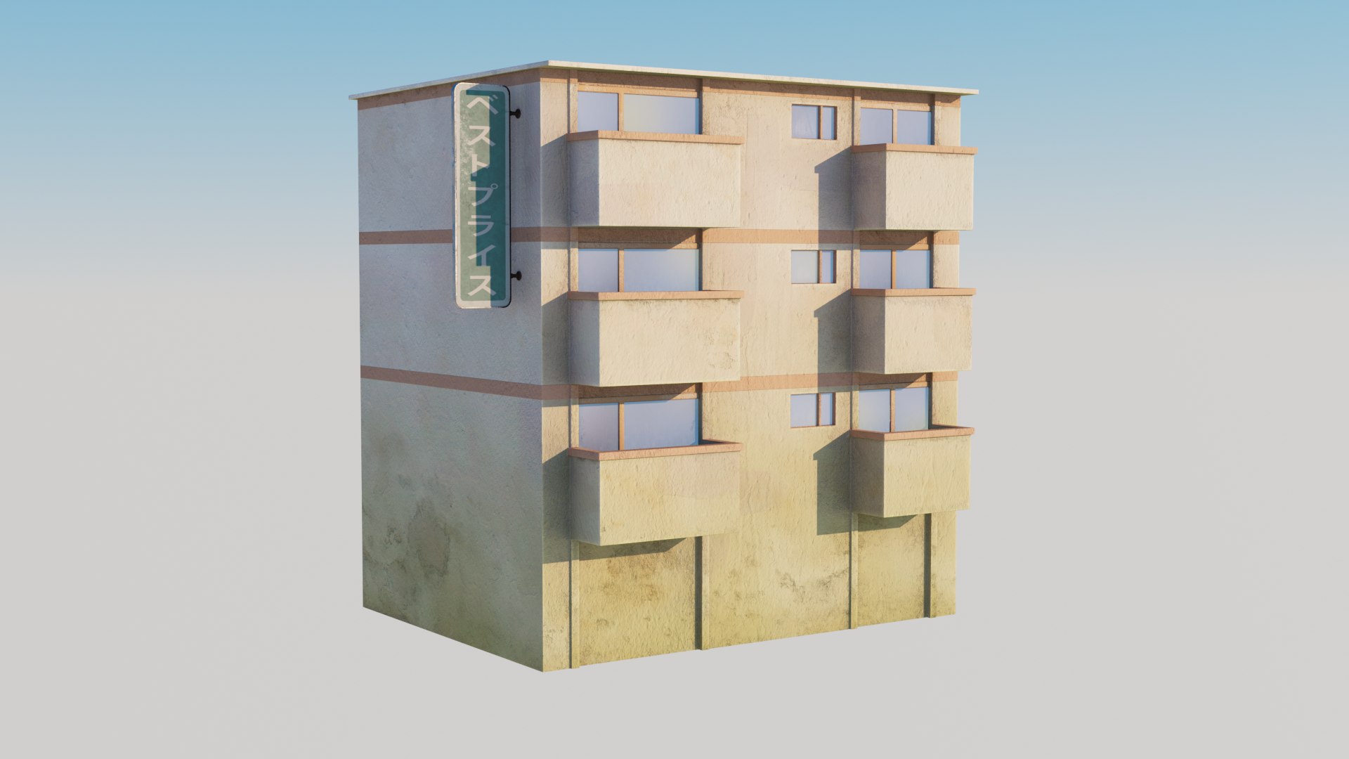 Semi Stylized Building - Texture Sets FBX Cinema 4D Octane Project 3D ...