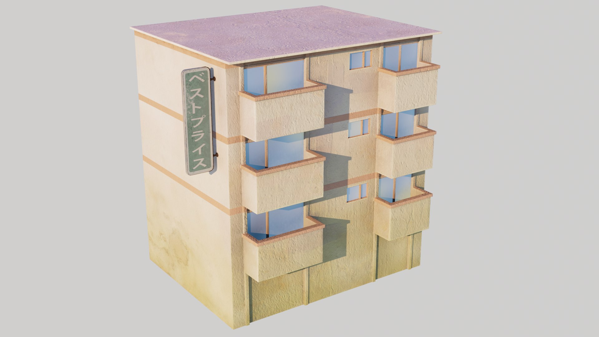 Semi Stylized Building - Texture Sets FBX Cinema 4D Octane Project 3D ...