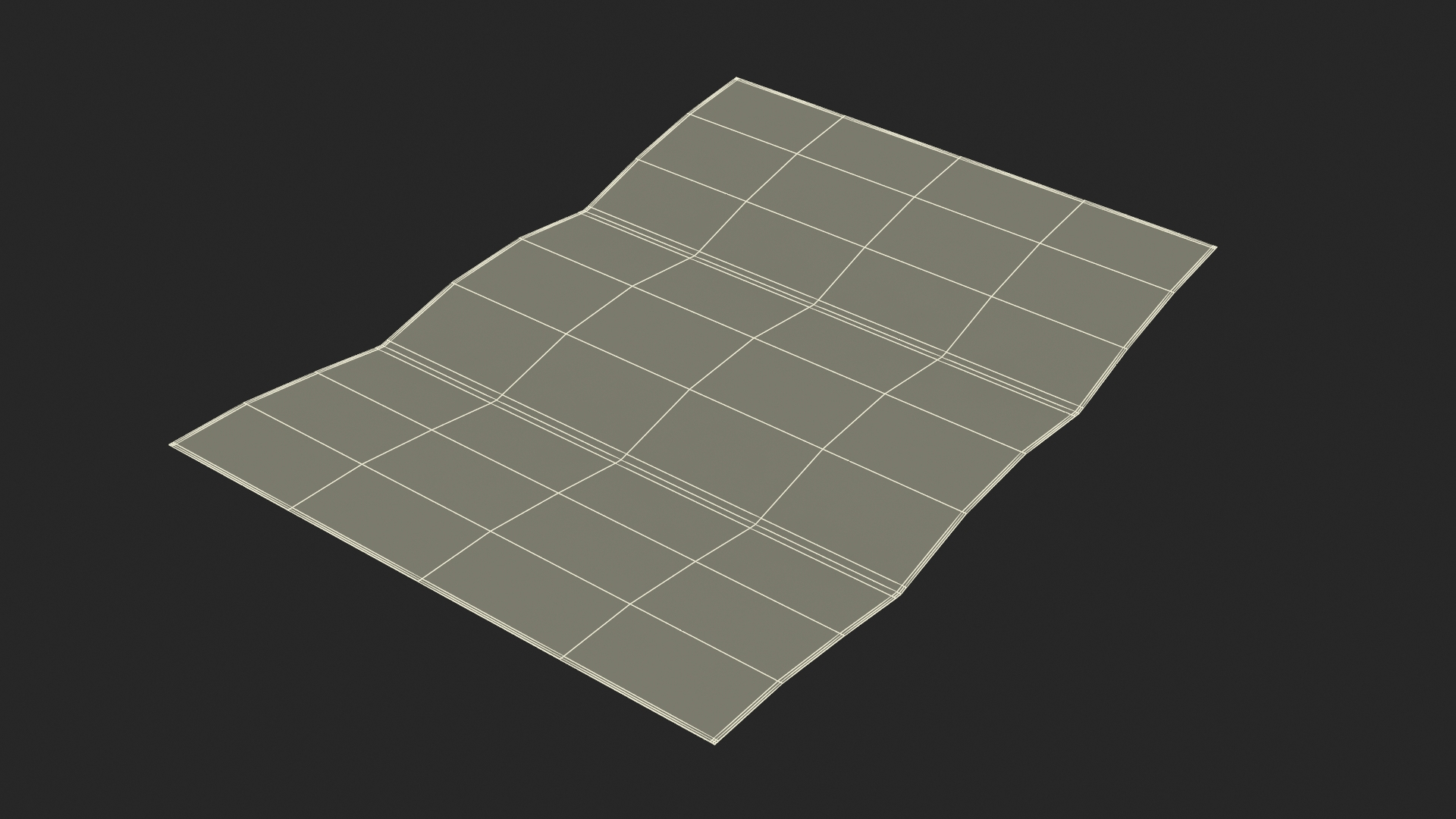 Blank Sheet of Paper Tri-fold 3D model - TurboSquid 1993595