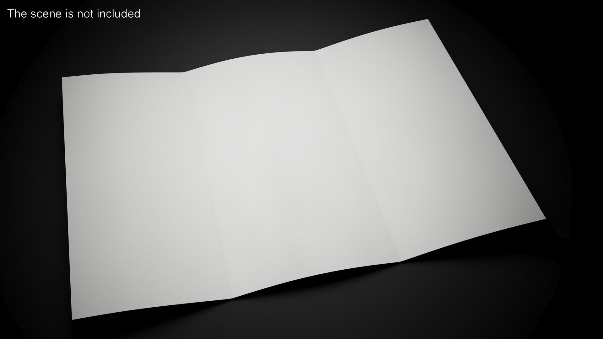 Blank Sheet of Paper Tri-fold 3D model - TurboSquid 1993595