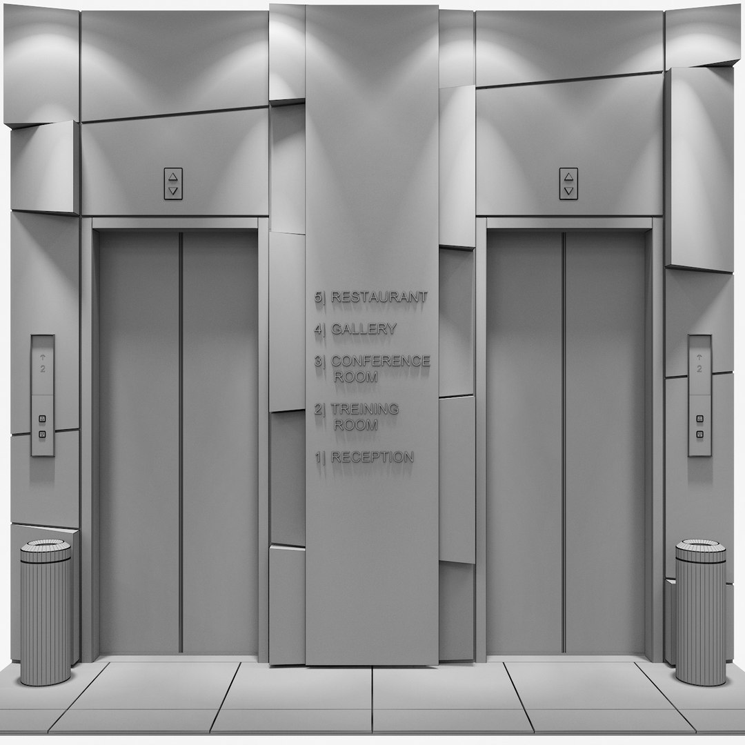 3D Model Passenger Elevator - TurboSquid 1683368