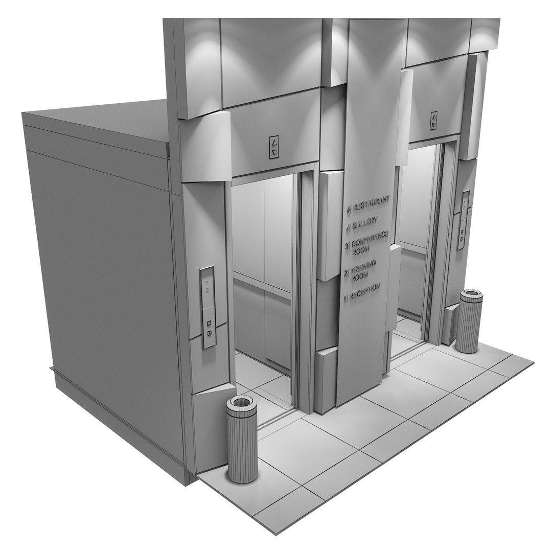 3D Model Passenger Elevator - TurboSquid 1683368