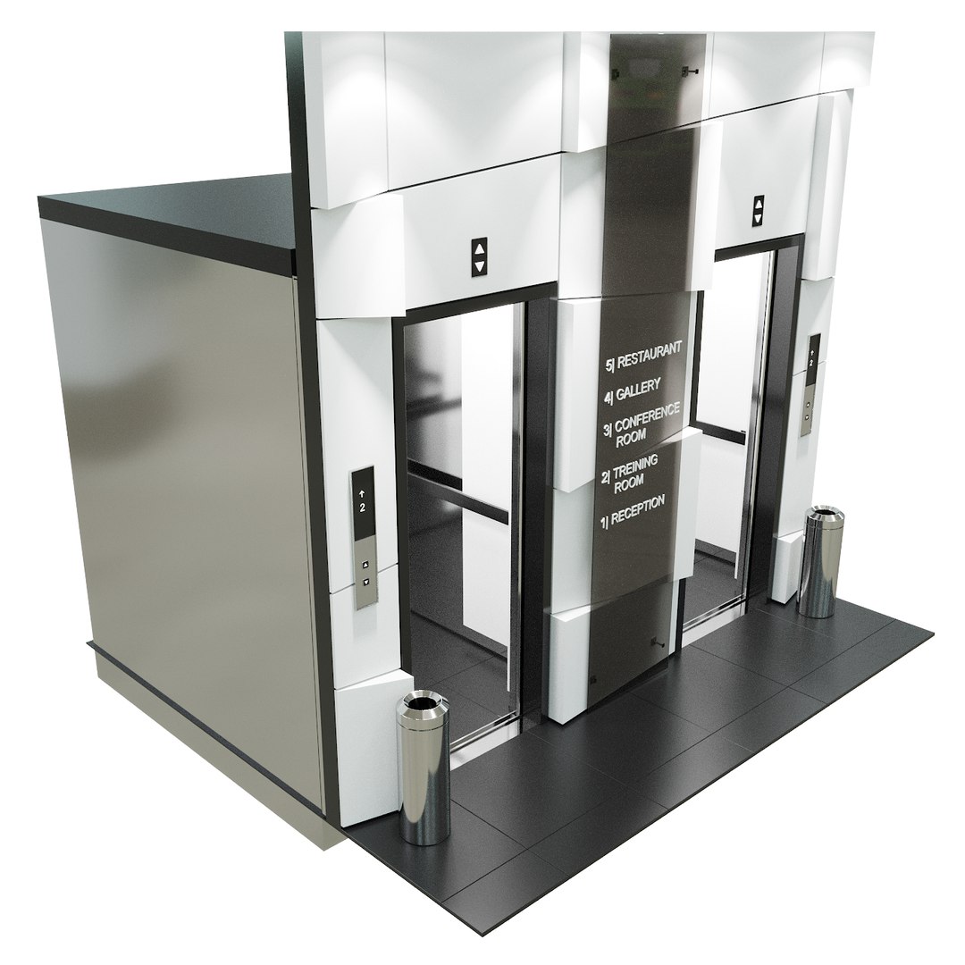 3D Model Passenger Elevator - TurboSquid 1683368