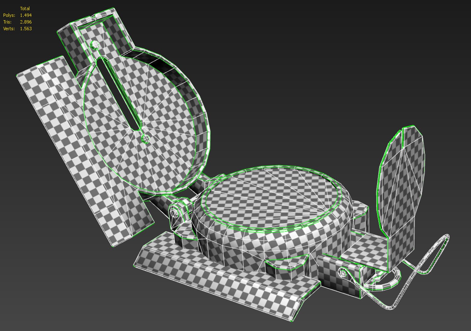 Military Compass 3D Model - TurboSquid 1270468