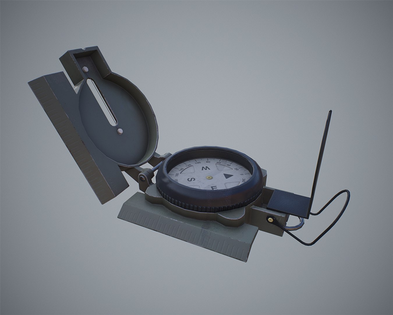 Military Compass 3D Model - TurboSquid 1270468