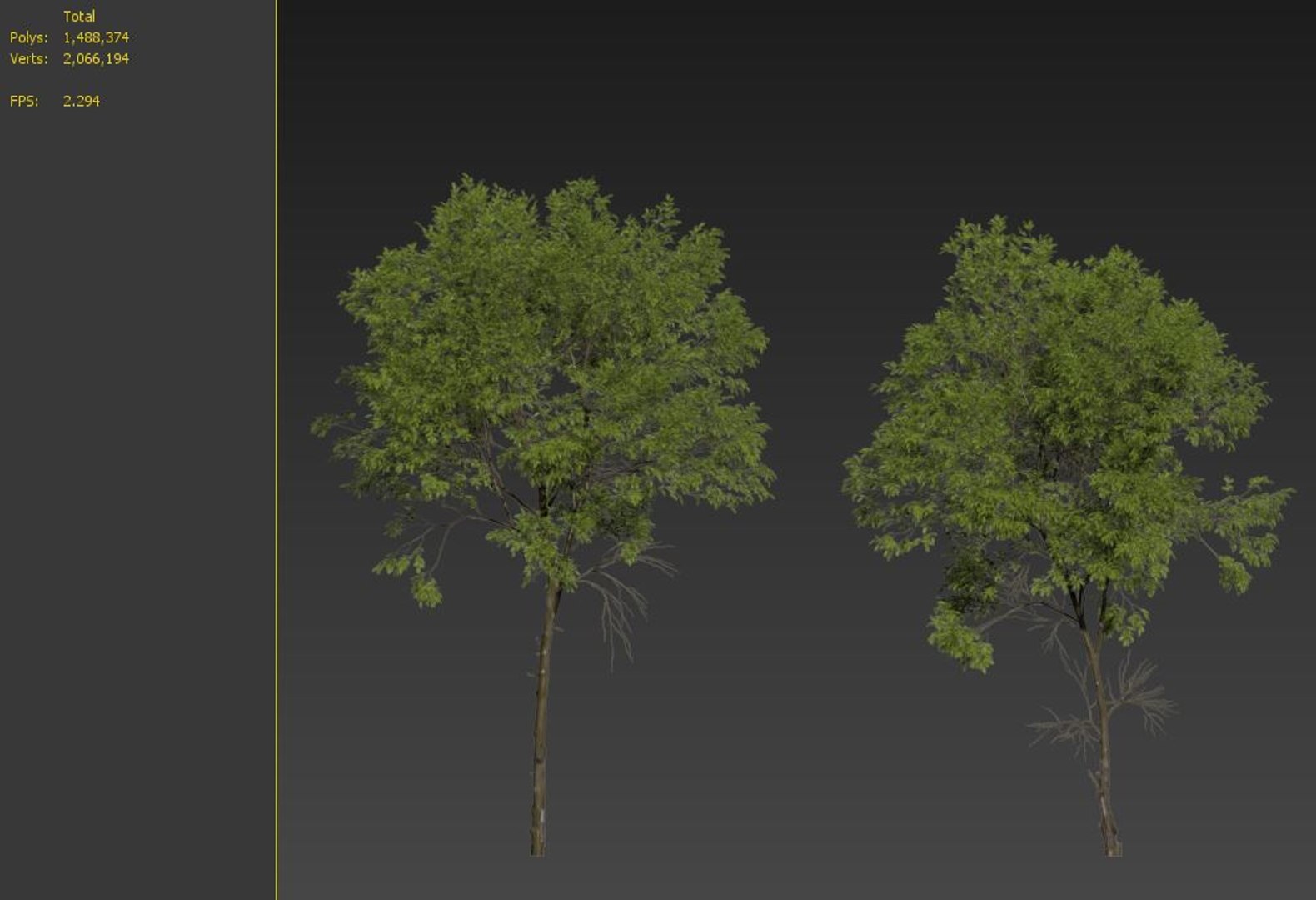 Ash tree set model - TurboSquid 1938717