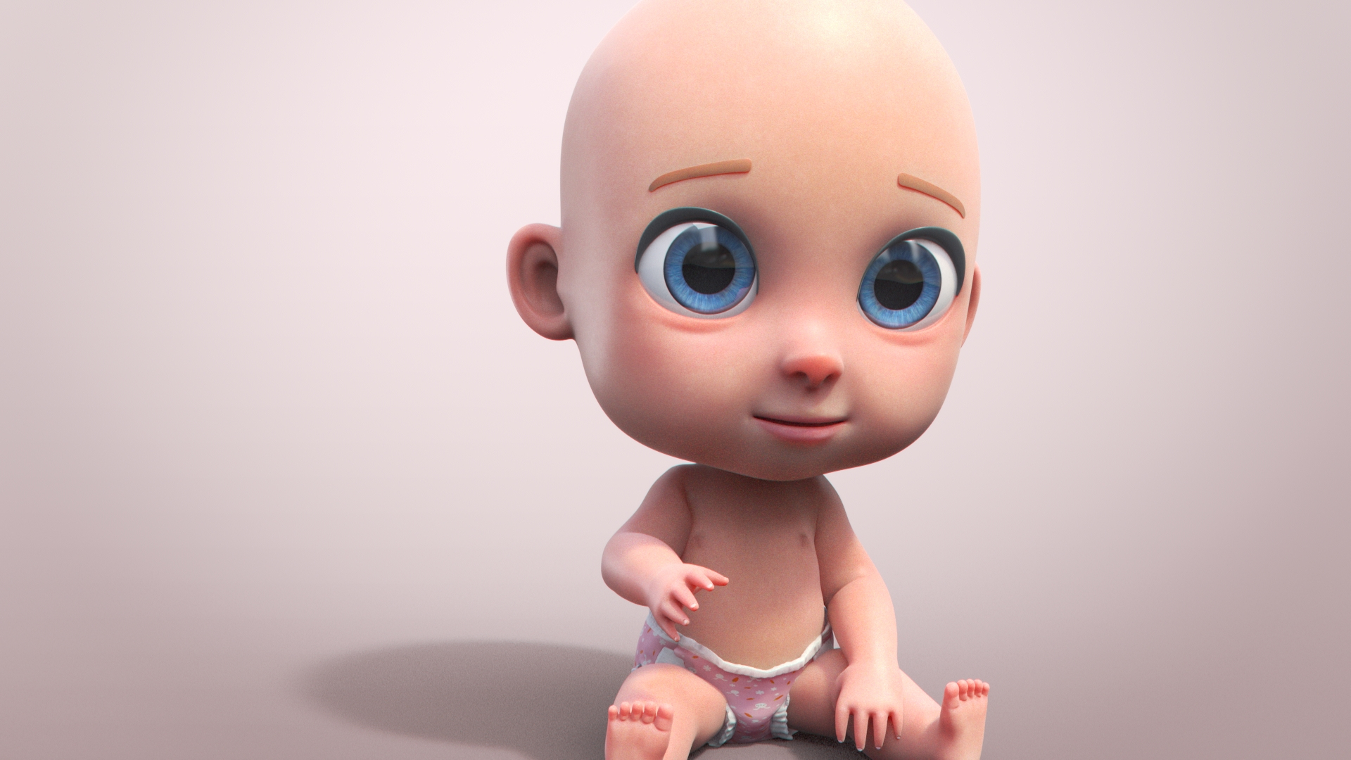 Cartoon Baby - Rigged Modelo 3D - TurboSquid 1719360
