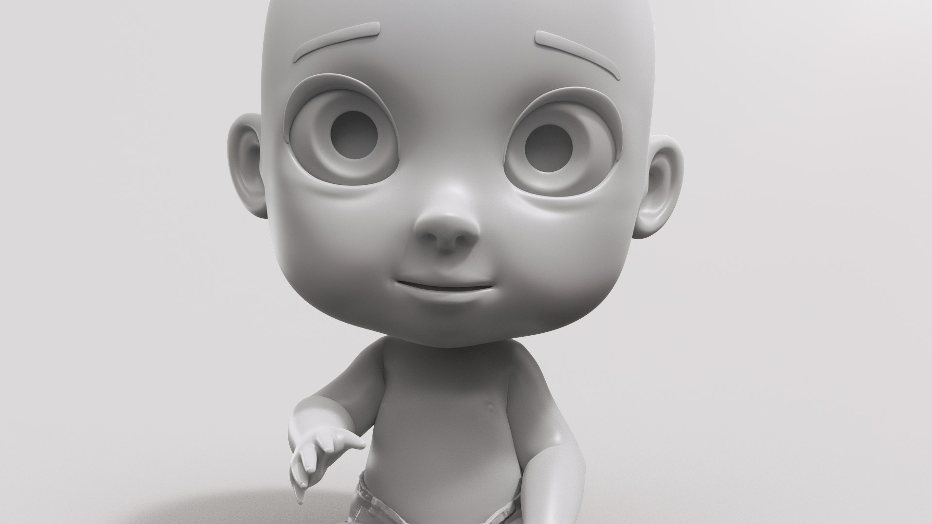 3D Cartoon Baby - Rigged - TurboSquid 1719360