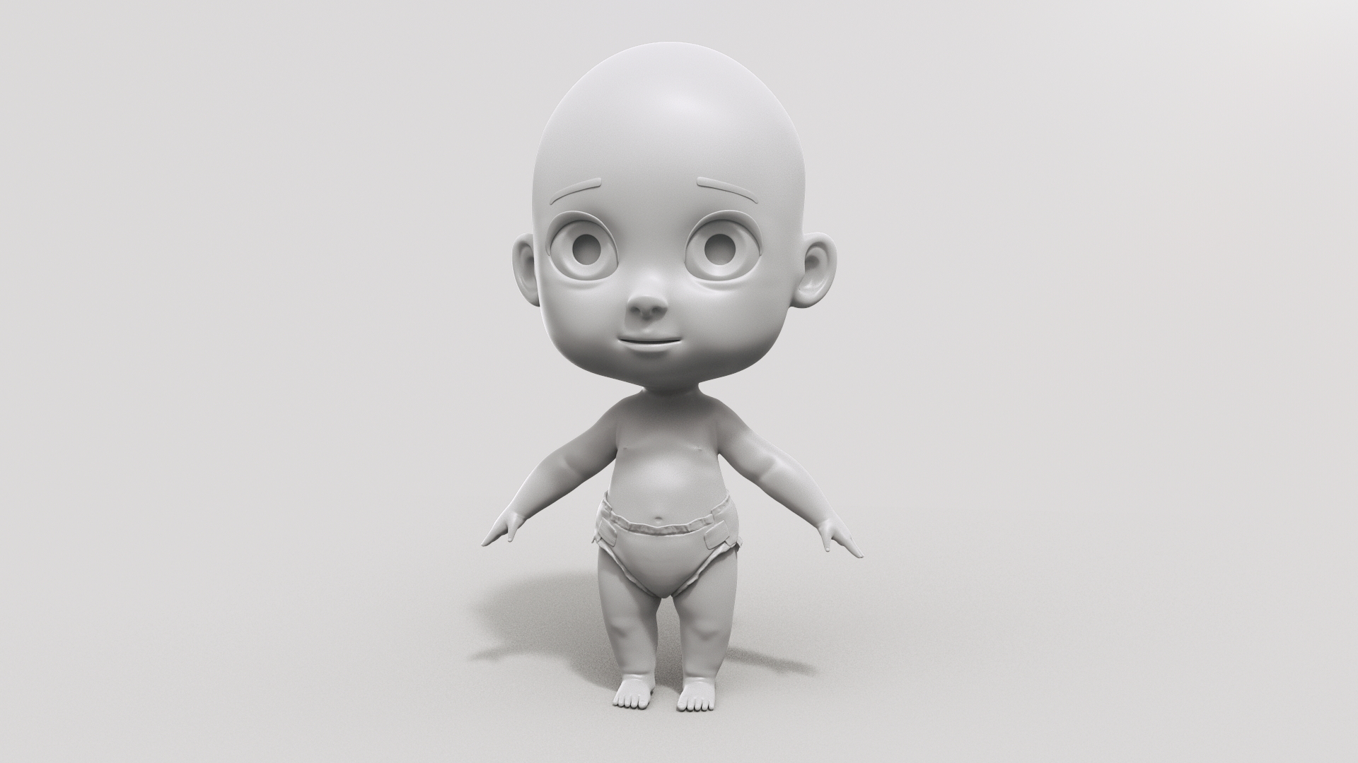 3D Cartoon Baby - Rigged - TurboSquid 1719360