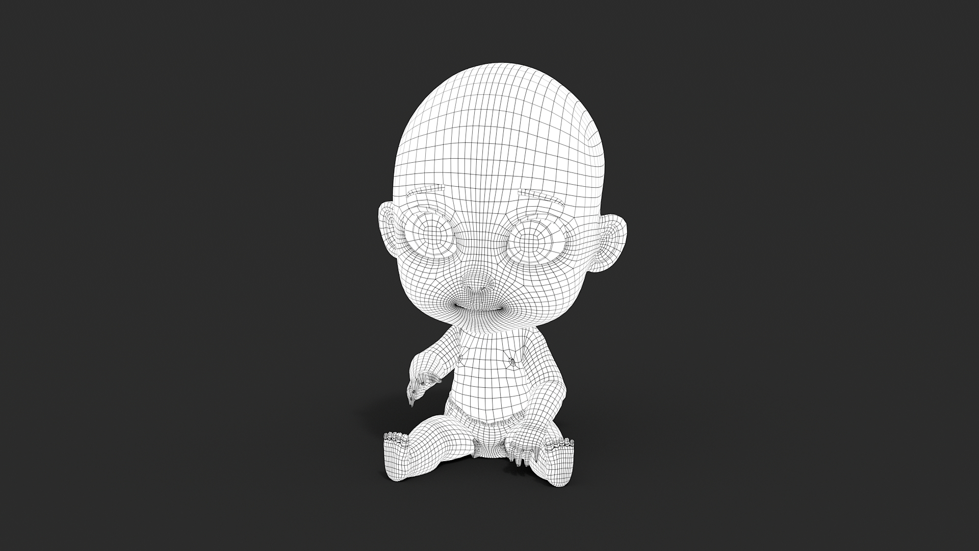 3D Cartoon Baby - Rigged - TurboSquid 1719360
