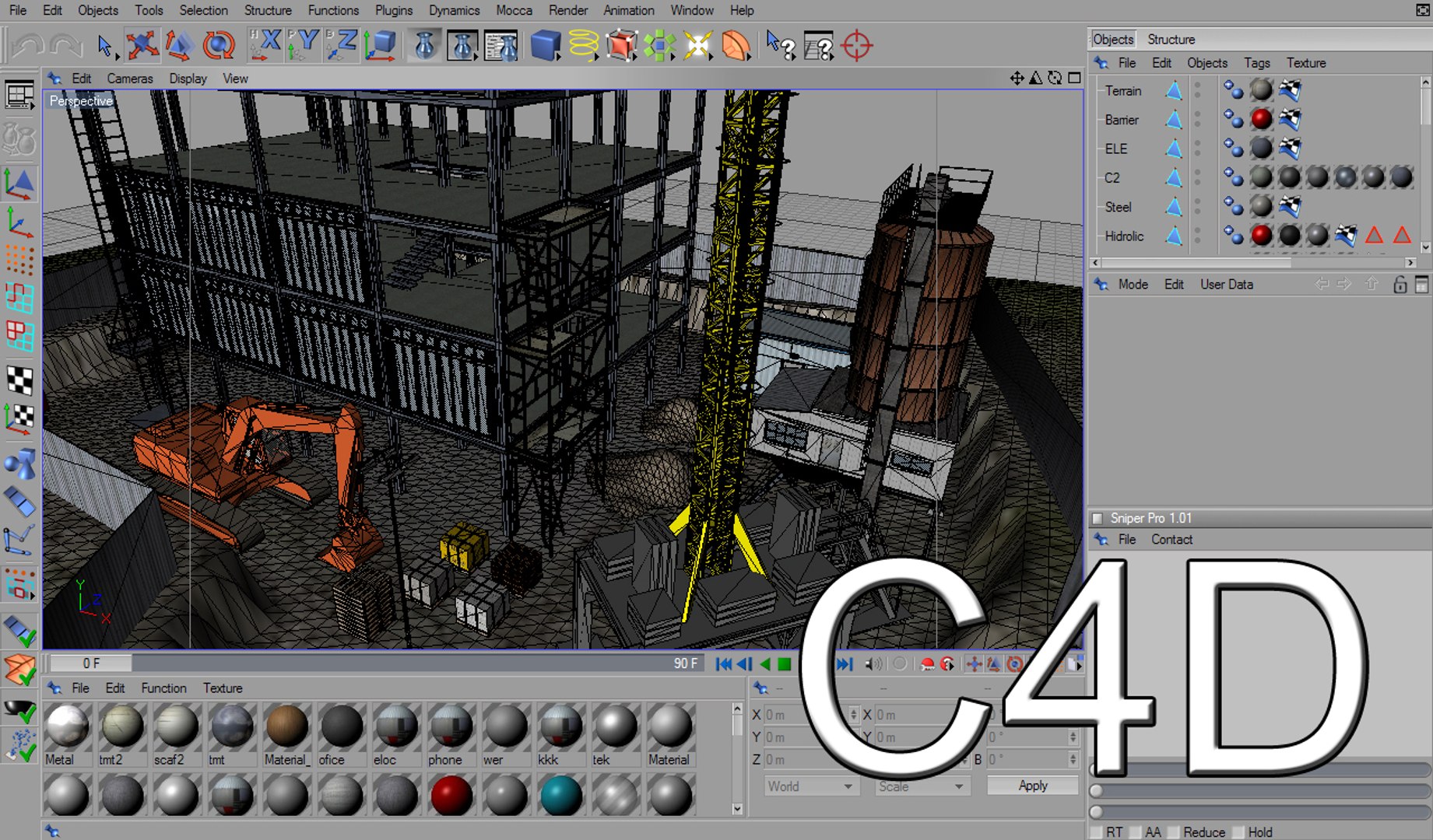 Construction Complex 3d Model