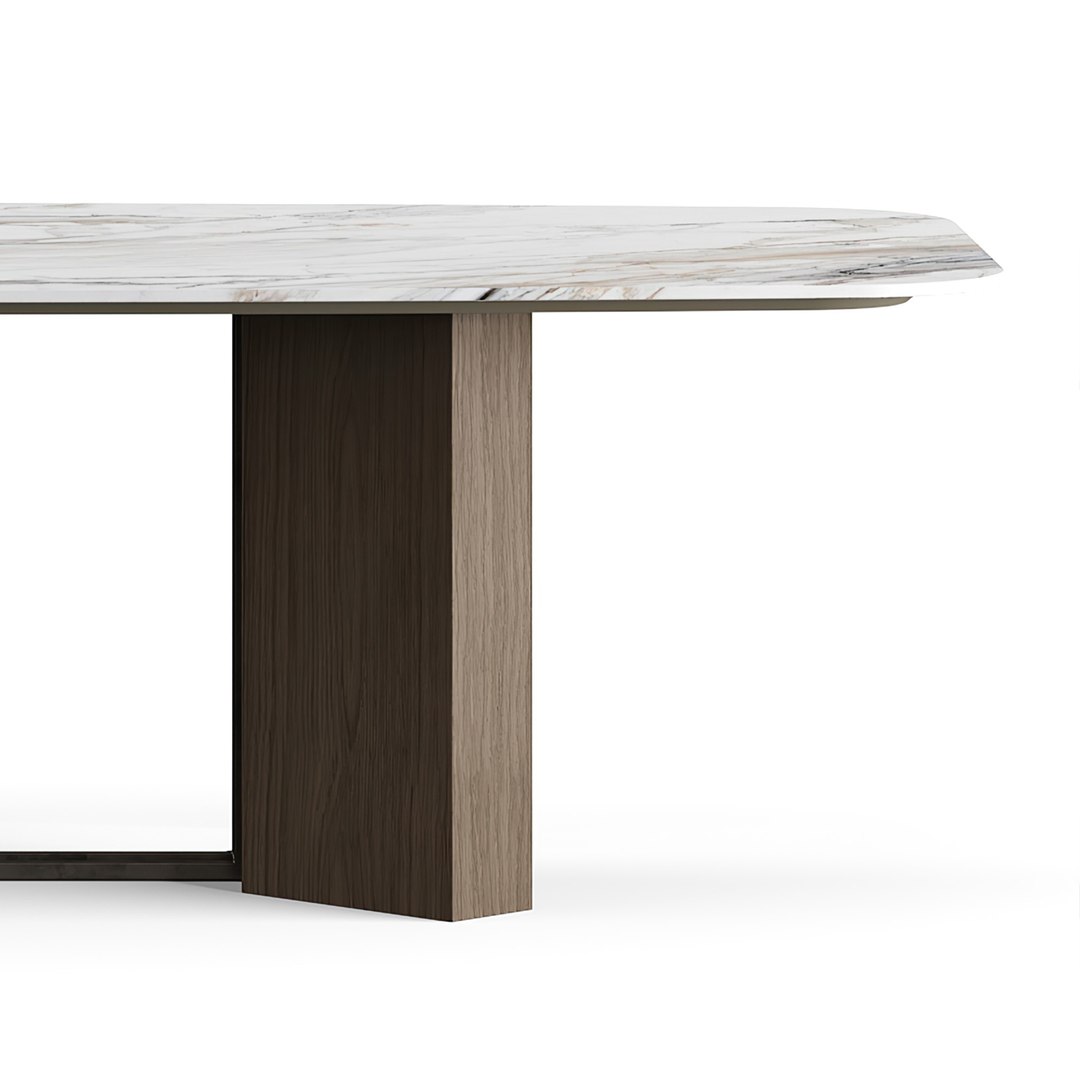 3D Model Meridiani Plinto Rectangle Table 280 Cm By Andrea Parisio ...