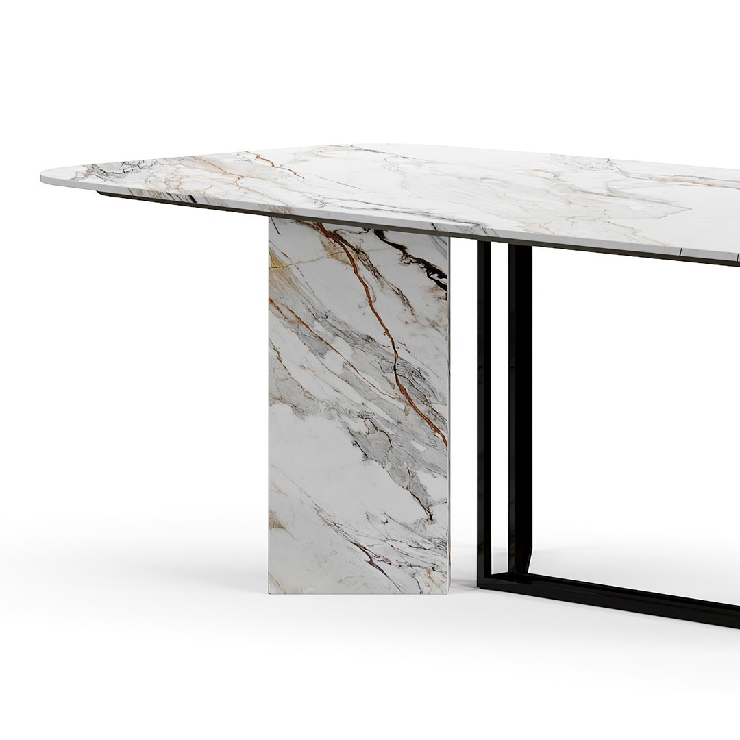 3D Model Meridiani Plinto Rectangle Table 280 Cm By Andrea Parisio ...