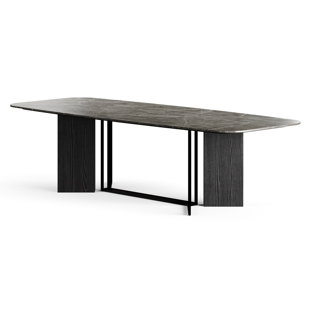3D Model Meridiani Plinto Rectangle Table 280 Cm By Andrea Parisio ...