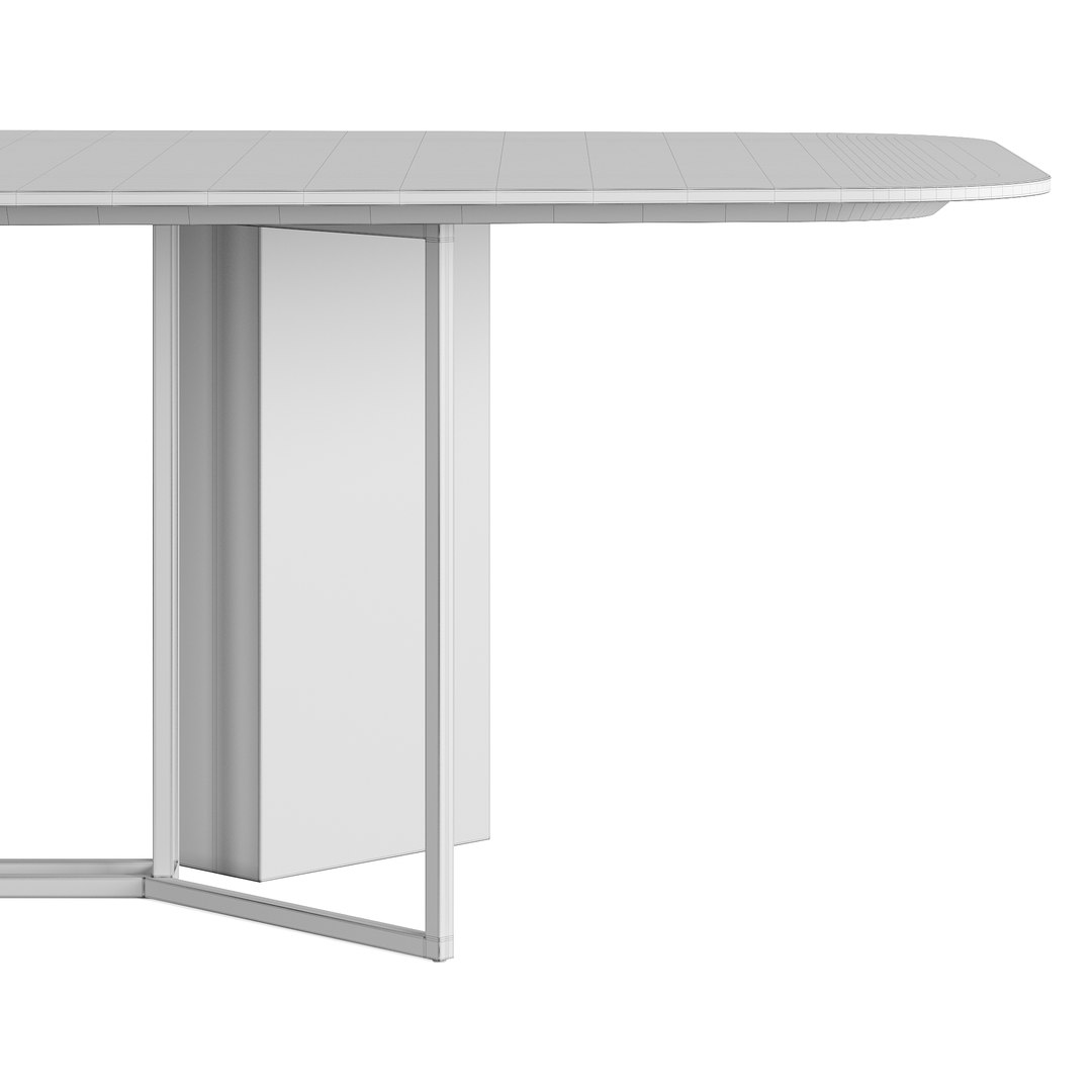 3D Model Meridiani Plinto Rectangle Table 280 Cm By Andrea Parisio ...
