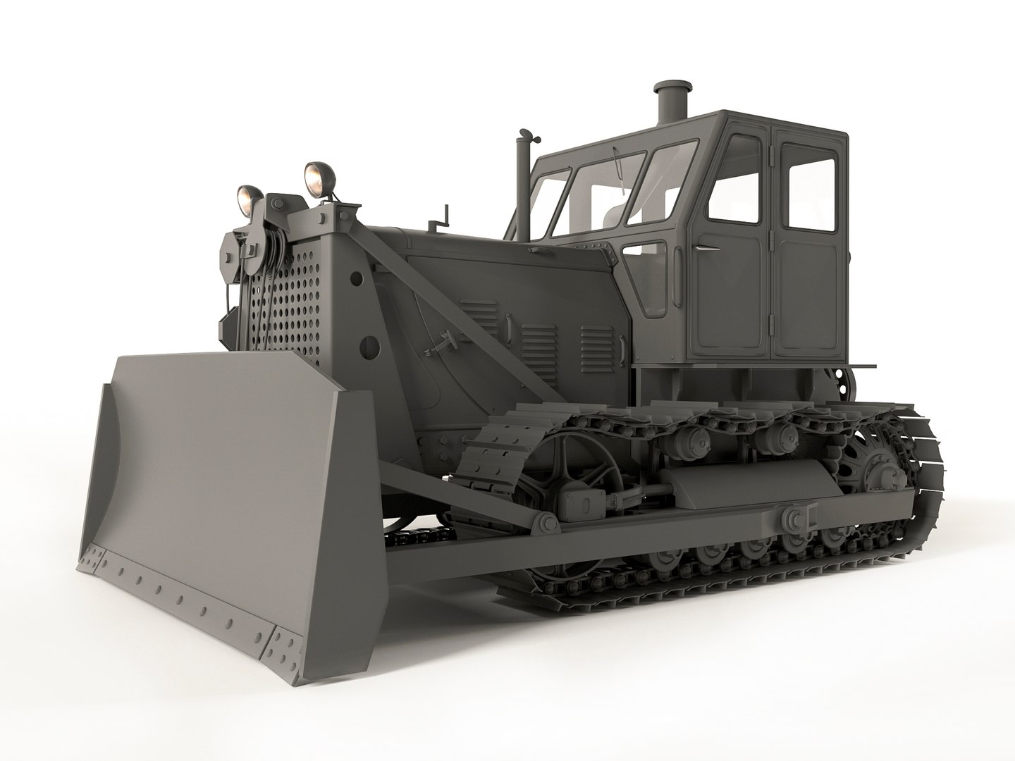 Tractor Soviet 3D Model - TurboSquid 1713261