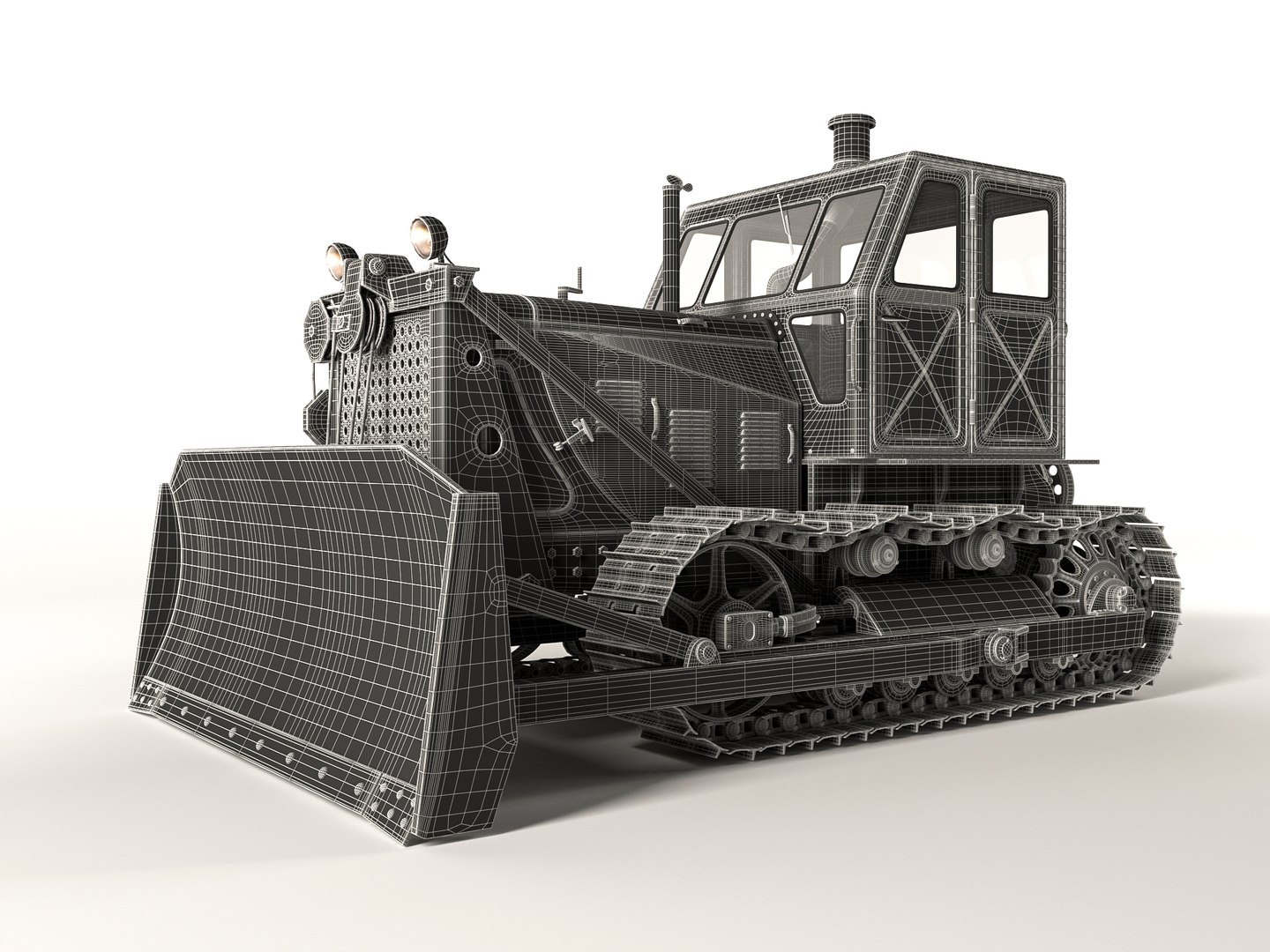Tractor Soviet 3D Model - TurboSquid 1713261