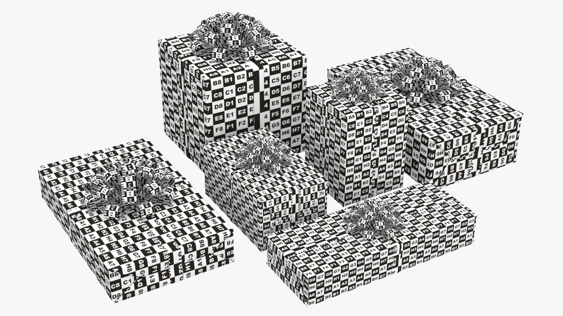 3D Gift Boxes Model - TurboSquid 1662571