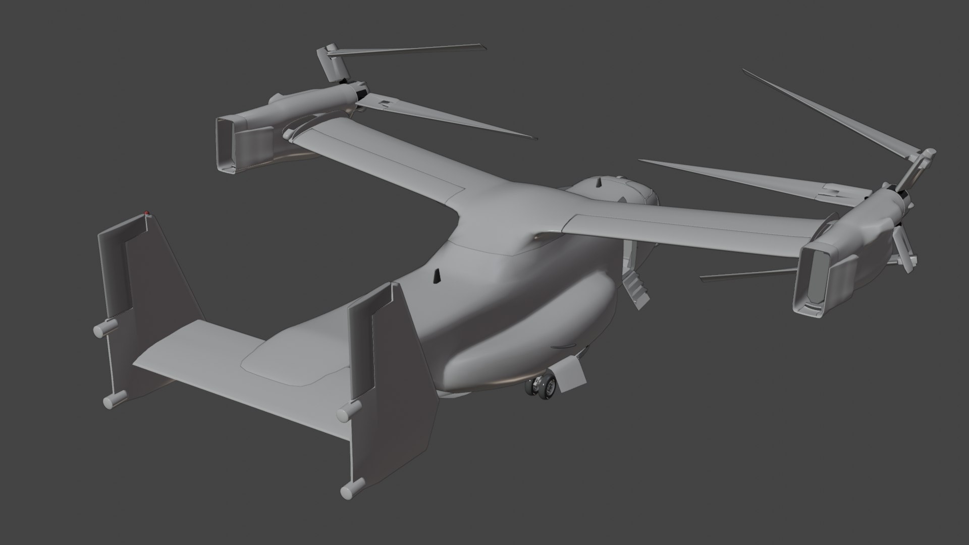 3D Bell Boeing V-22 Osprey Rigged Animated Tiltrotor Aircraft 3D Model ...