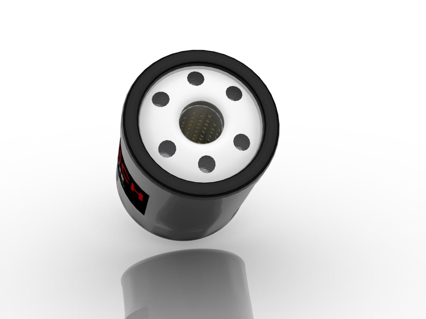 car oil filter parts animation 3d model