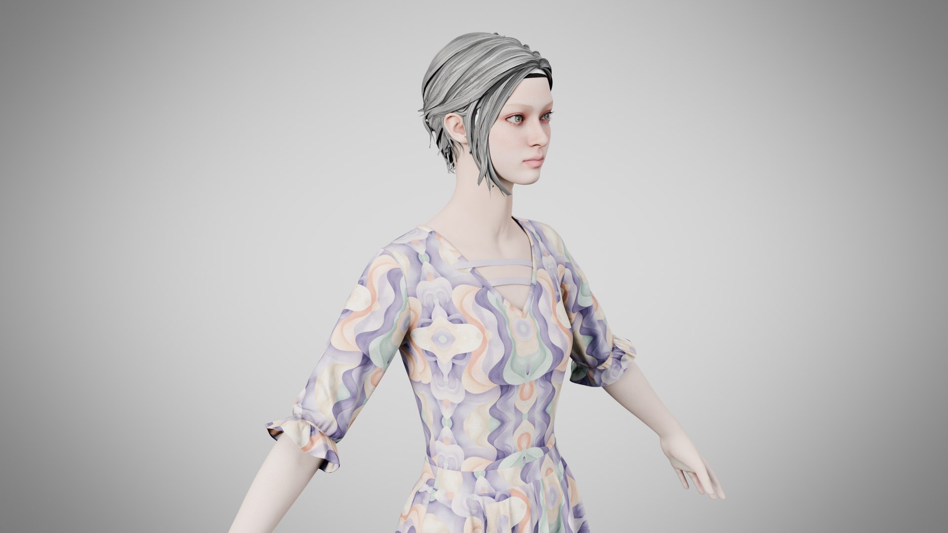 3D Dress 06 Pattern 03 - TurboSquid 2439449