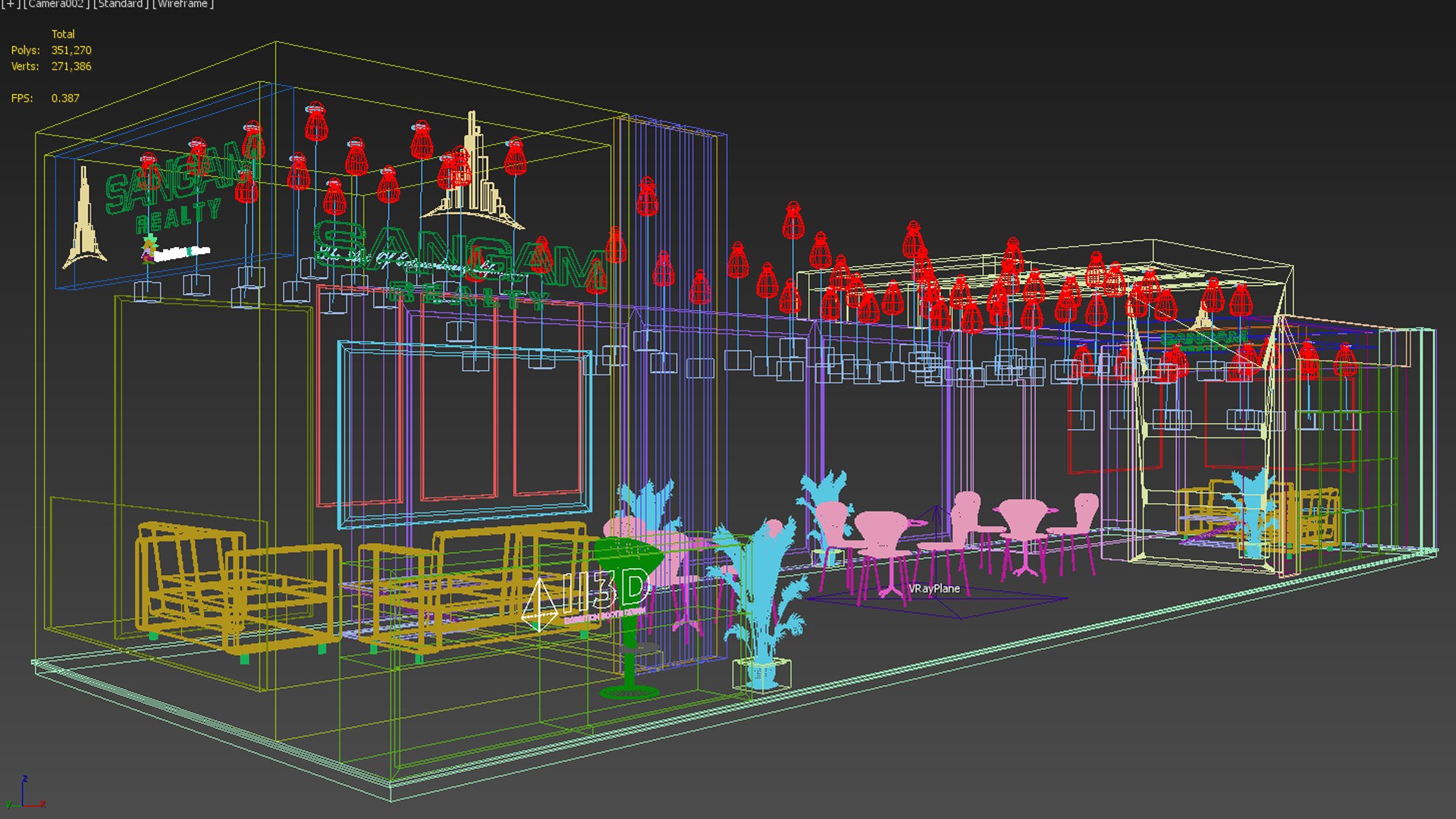 Exhibition Stand Stall Two Side Open 15X5 3D Model - TurboSquid 2162862