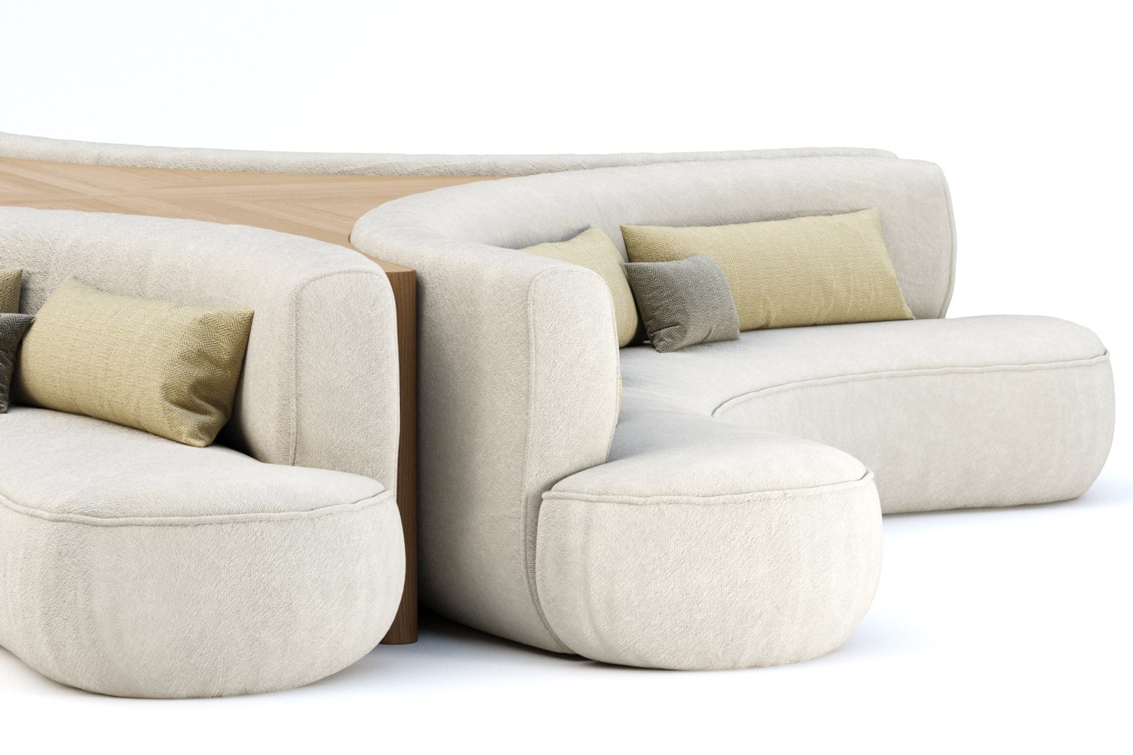 3D Jenifer Modular Restaurant Sofa JR20 - TurboSquid 1873119