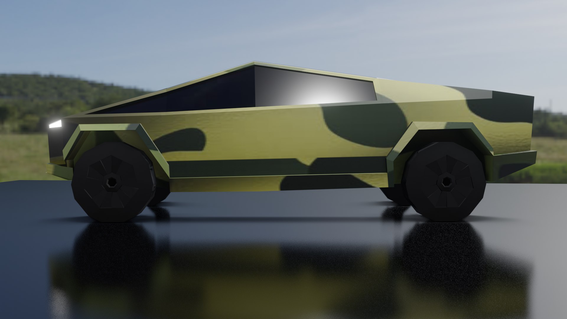 3D Army Cybertruck Model - TurboSquid 1663162