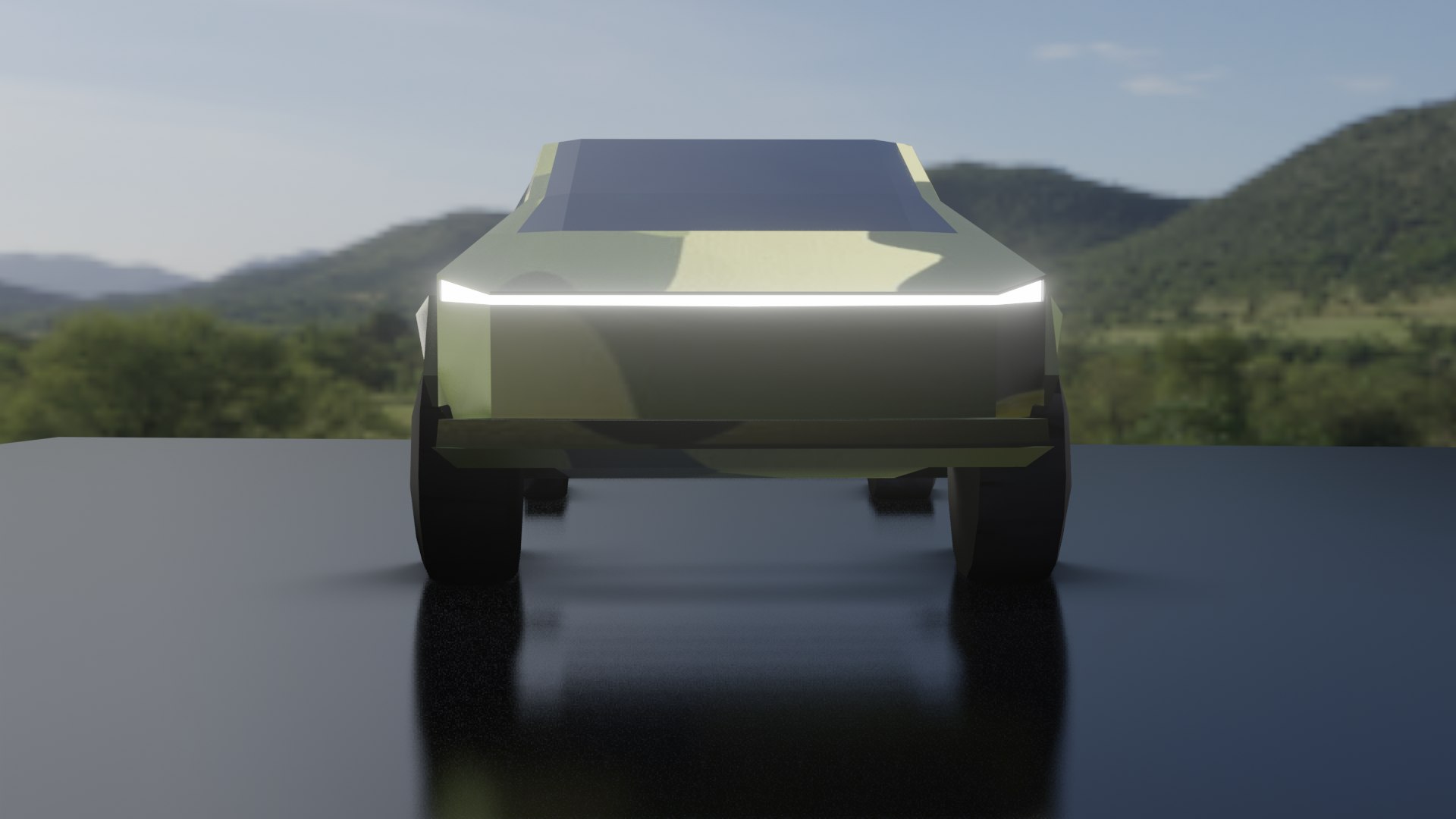 3D Army Cybertruck Model - TurboSquid 1663162