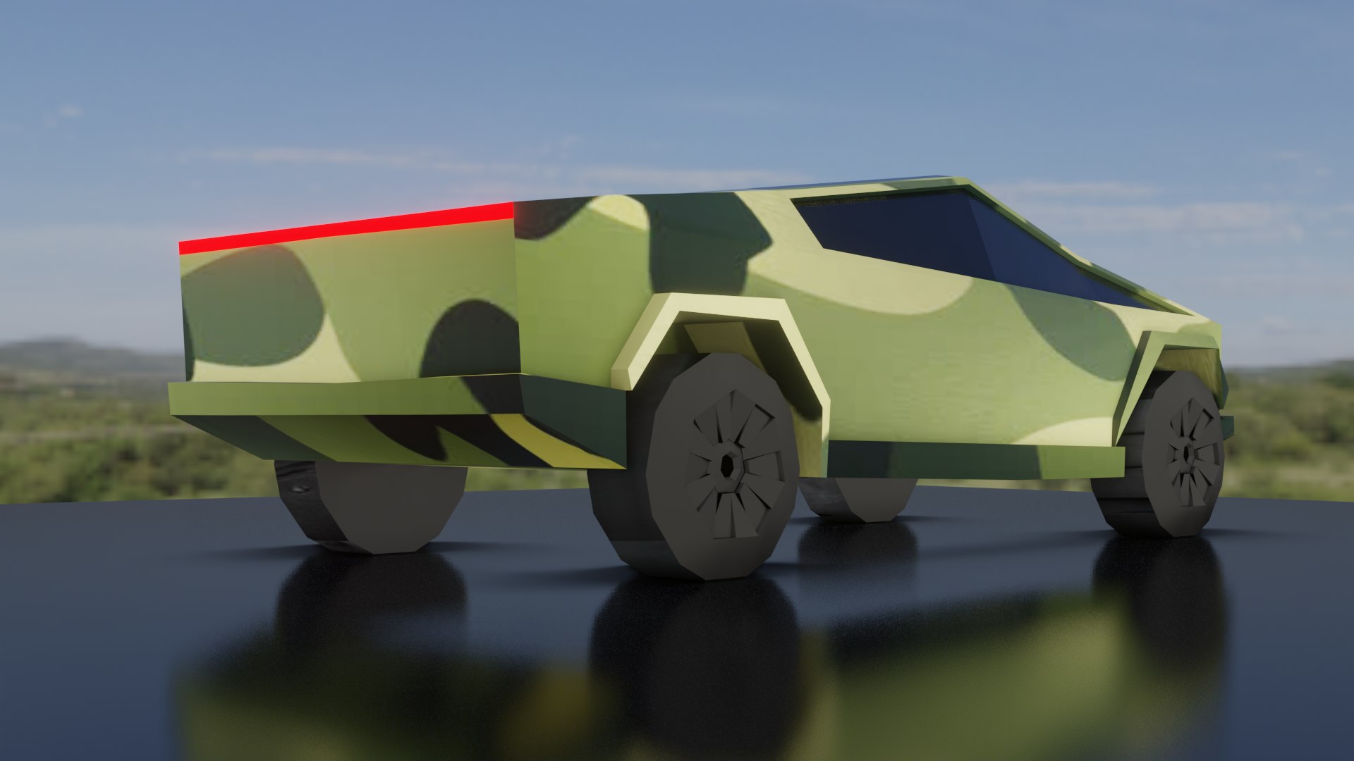 3D Army Cybertruck Model - TurboSquid 1663162