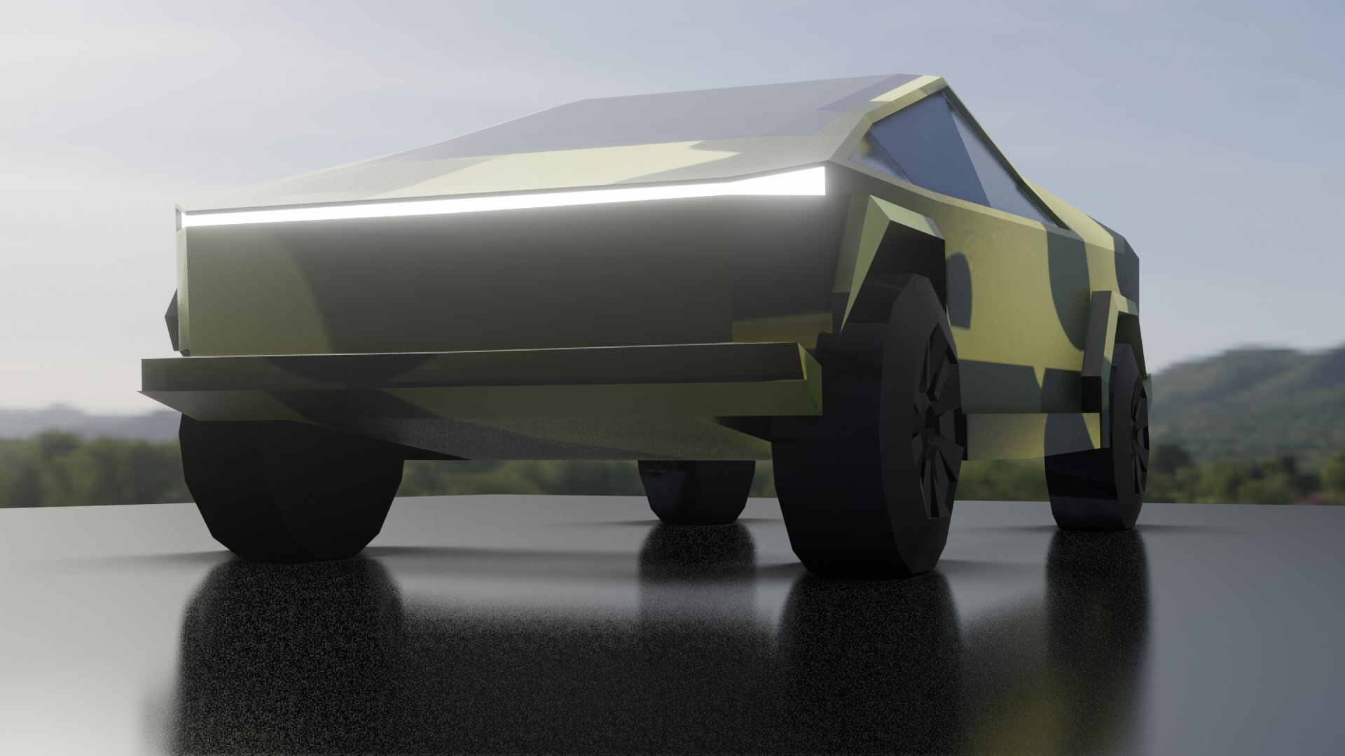 3D Army Cybertruck Model - TurboSquid 1663162