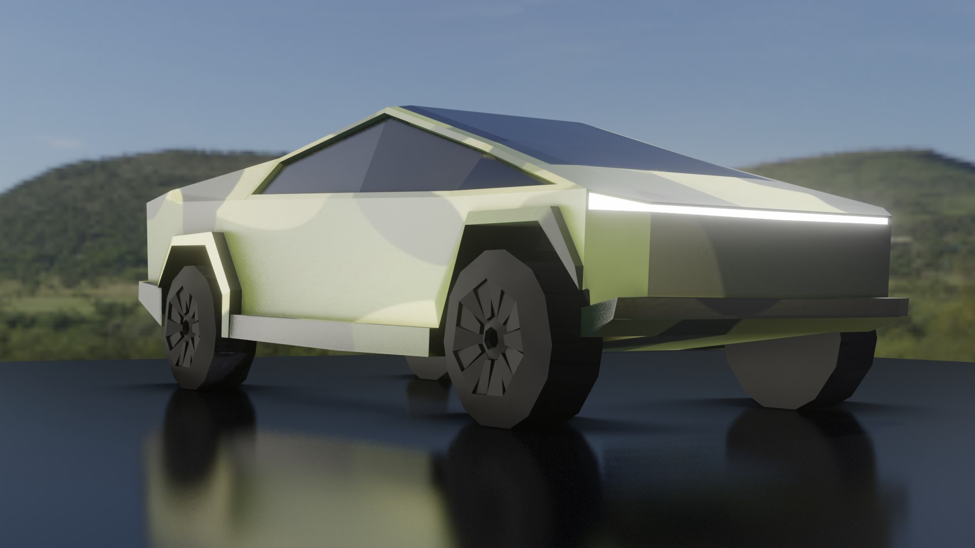 3D Army Cybertruck Model - TurboSquid 1663162