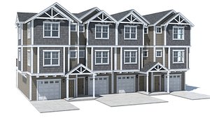 Row House 3D Models for Download | TurboSquid
