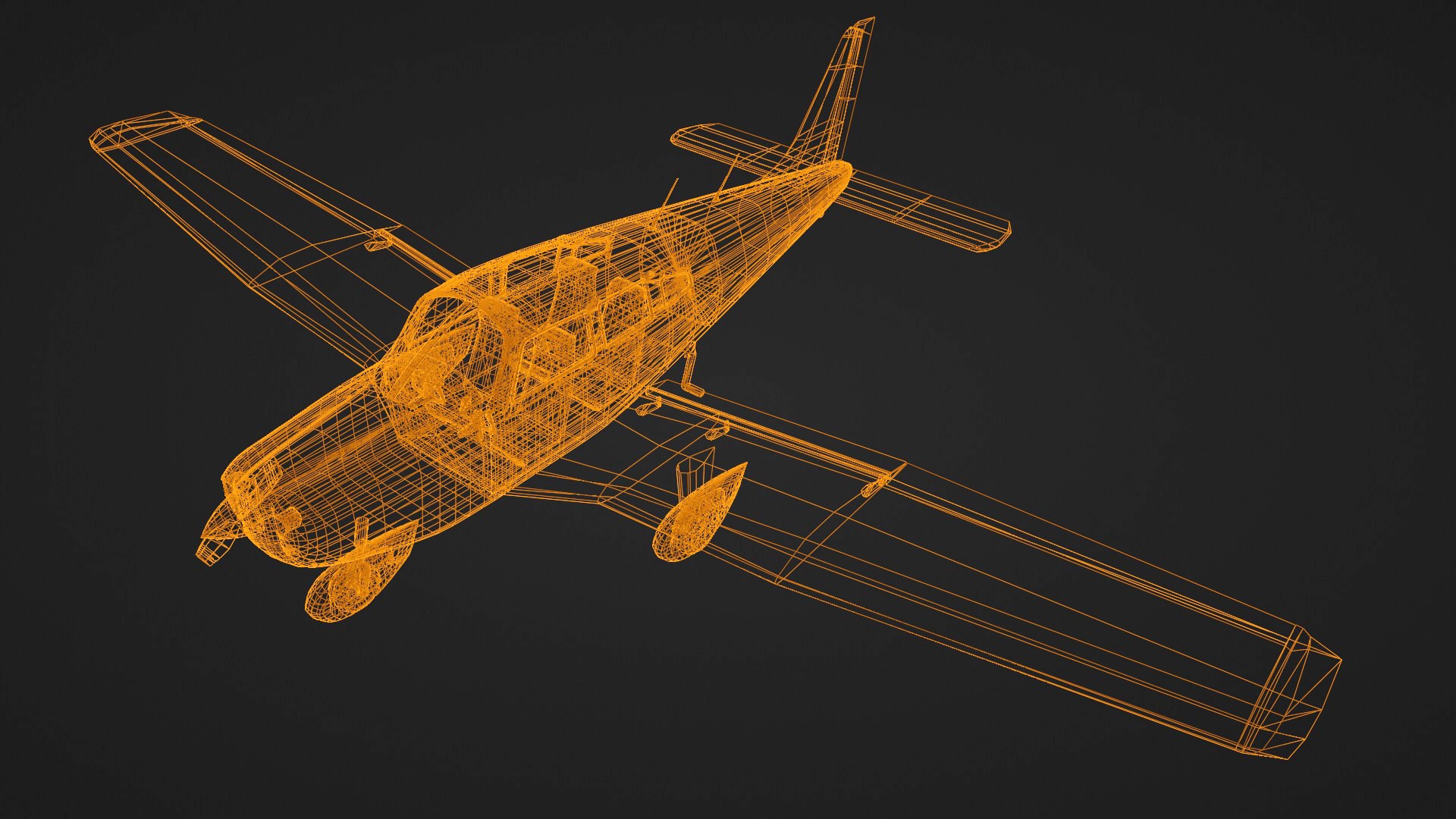 3d Civilian Aircraft Model