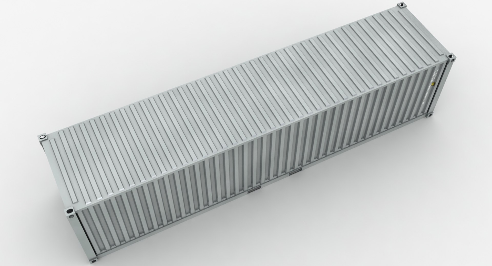 3D Container 40ft Gray - TurboSquid 1292573