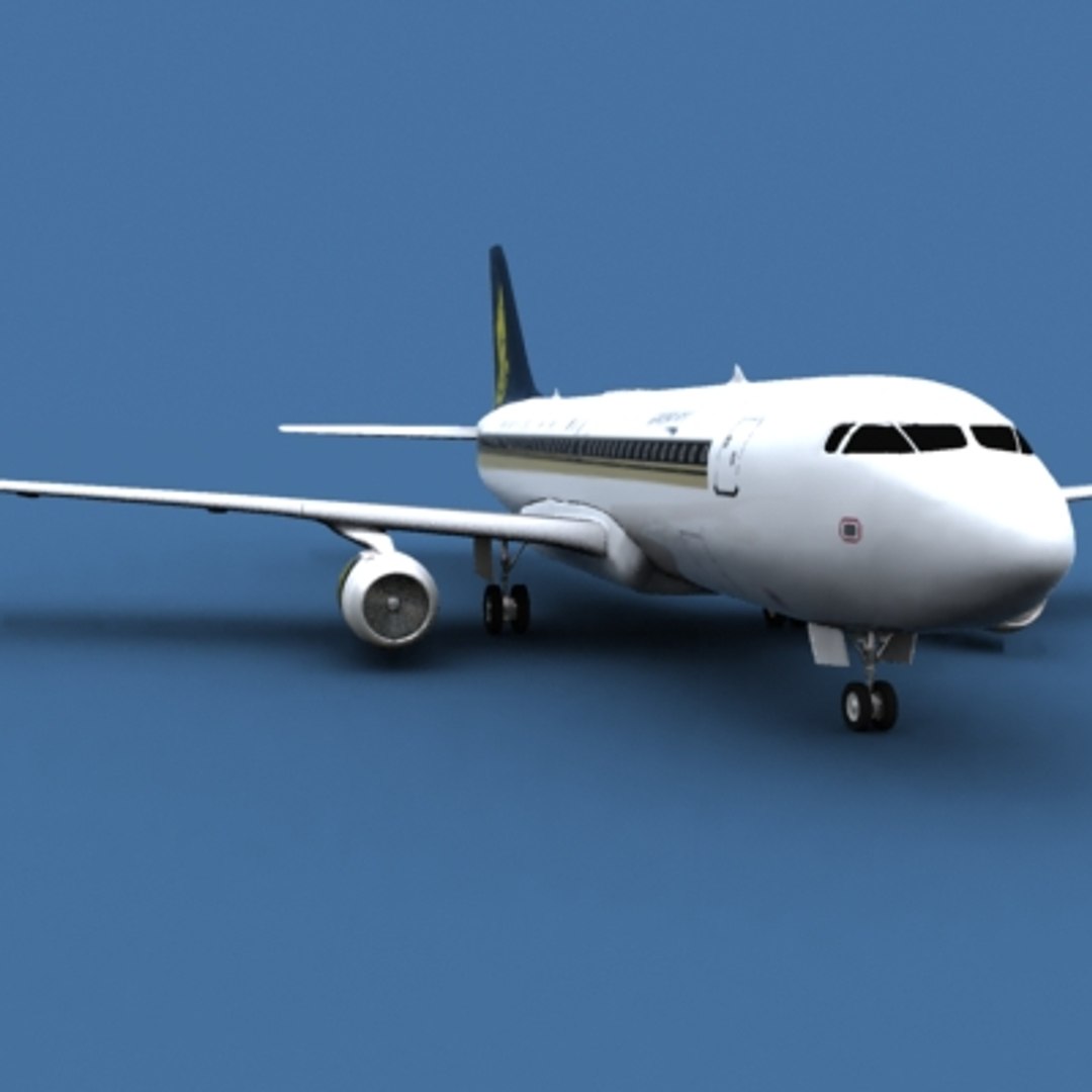 airbus a320 singapore airlines 3d 3ds