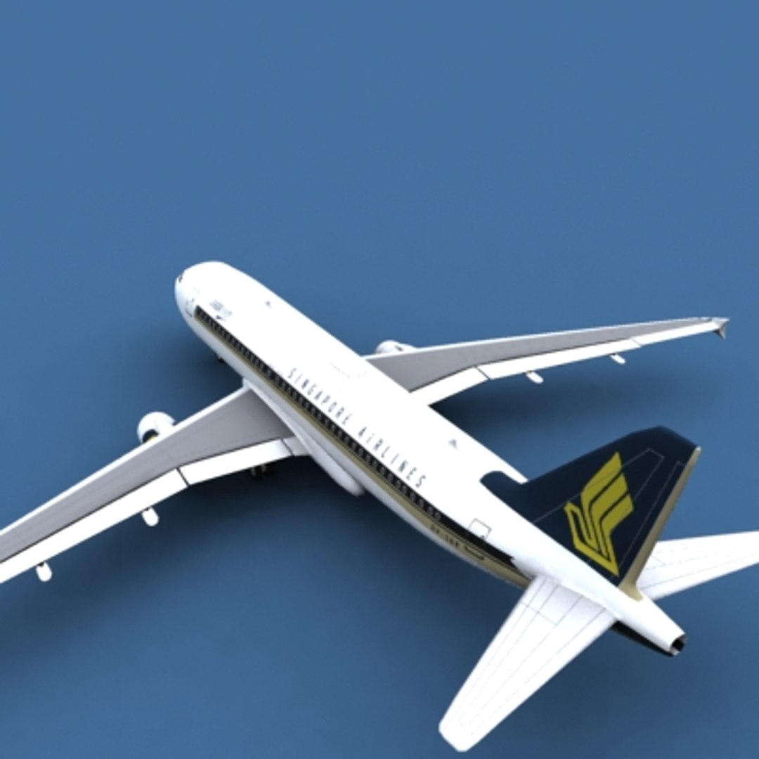 airbus a320 singapore airlines 3d 3ds